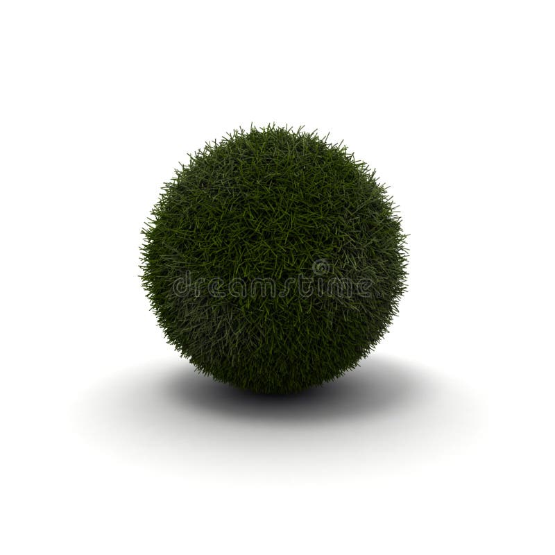 Grass ball stock illustration. Illustration of sphere - 10841723