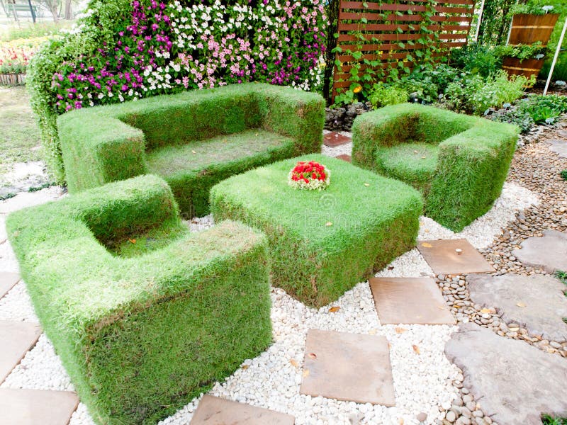 Grass bench stock photo. Image of seat, park, chair, view - 26085476