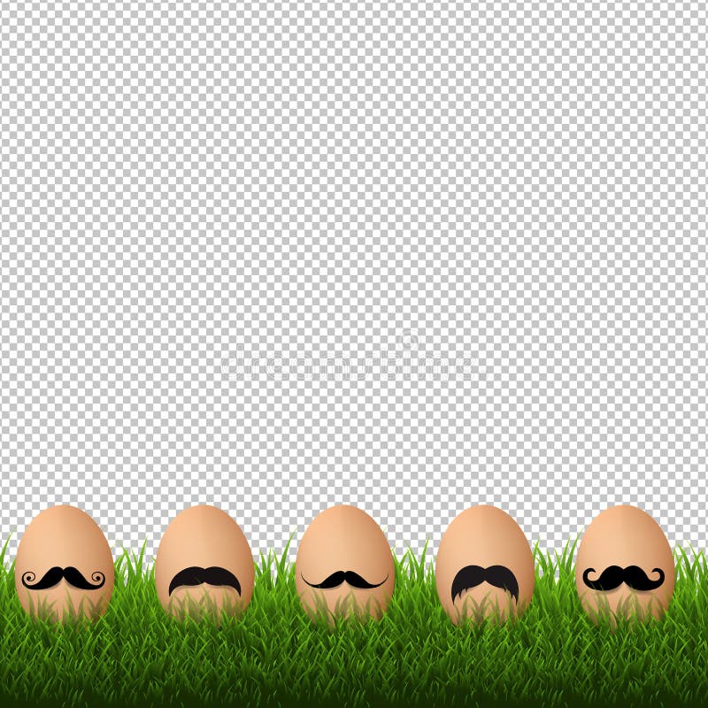 Grass Border with Mustache stock vector. Illustration of icon - 195372948