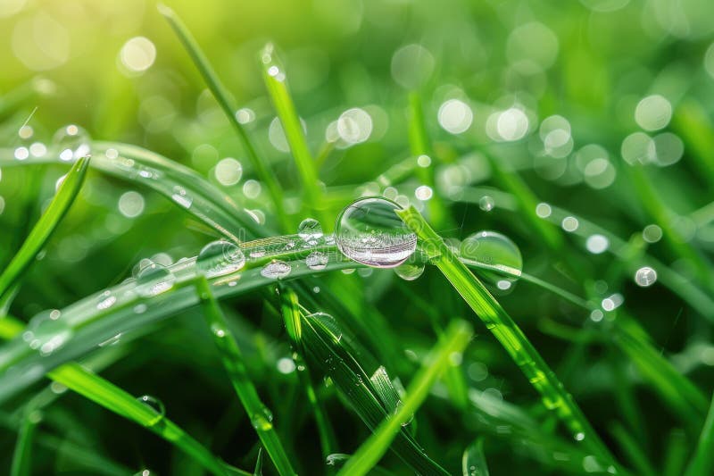 Grass Close Up with Dew on it AIG51A Stock Photo - Image of backdrop ...
