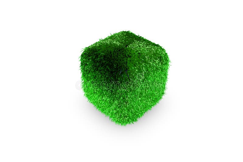 Grass cube stock illustration. Illustration of green - 11869970