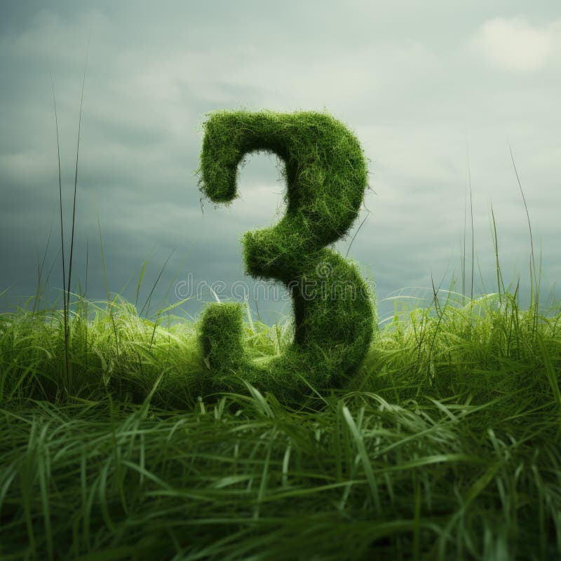 Grass digit 3, number art stock illustration. Illustration of flower ...