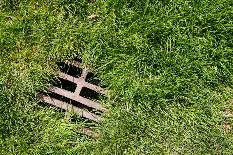 Plastic Rectangular Septic Tank Manhole Cover. Stock Image - Image of ...