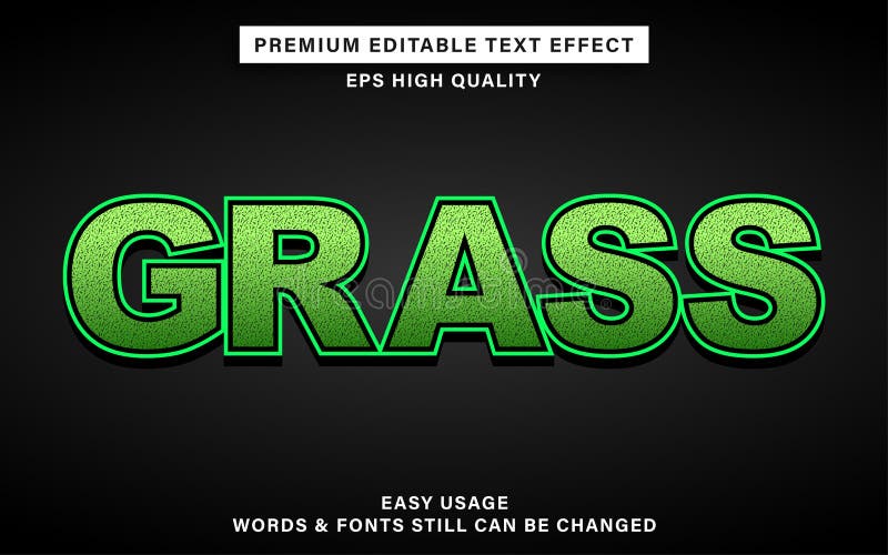 Grass Typography Editable Stock Illustrations – 112 Grass Typography ...