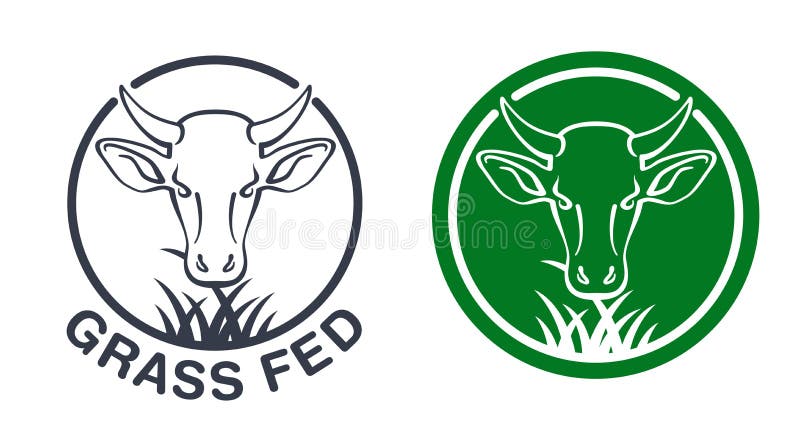 Grassfed Cow Icon Stock Illustrations – 18 Grassfed Cow Icon Stock ...