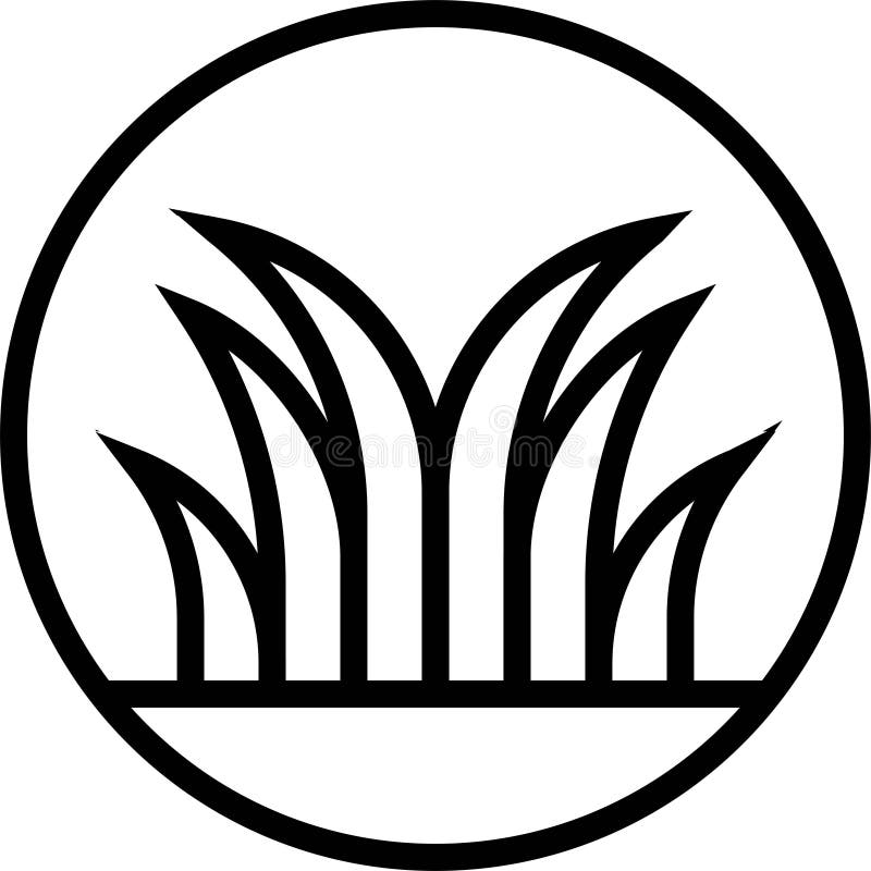 Grass Fed Label Line Icon, Vector Illustration Stock Vector ...