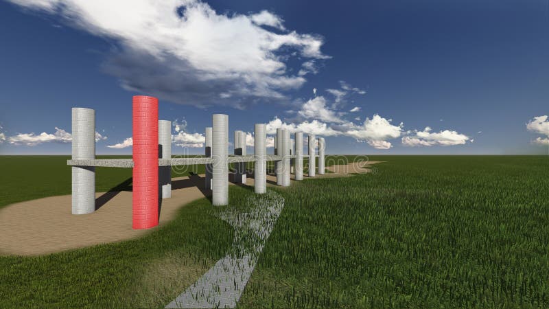 Grass field stock illustration. Illustration of landscaped - 46305397