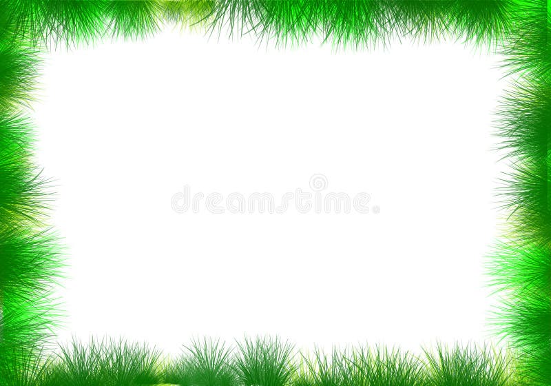 Grass Frame with Copy-space on Transparent Background. Stock Photo ...