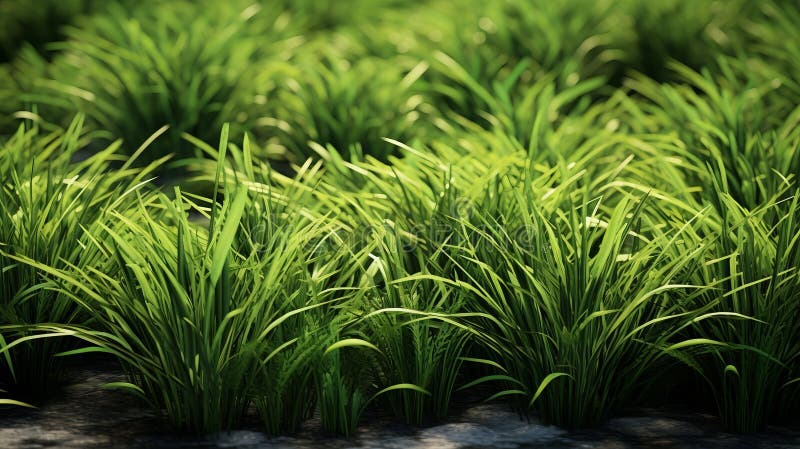 Lush Green Field of Grass - Cryengine Style 3d Render Stock ...
