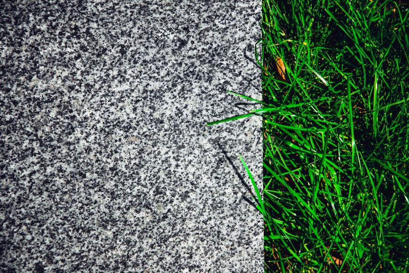 Grass and Granite Background Texture Stock Image - Image of summer ...