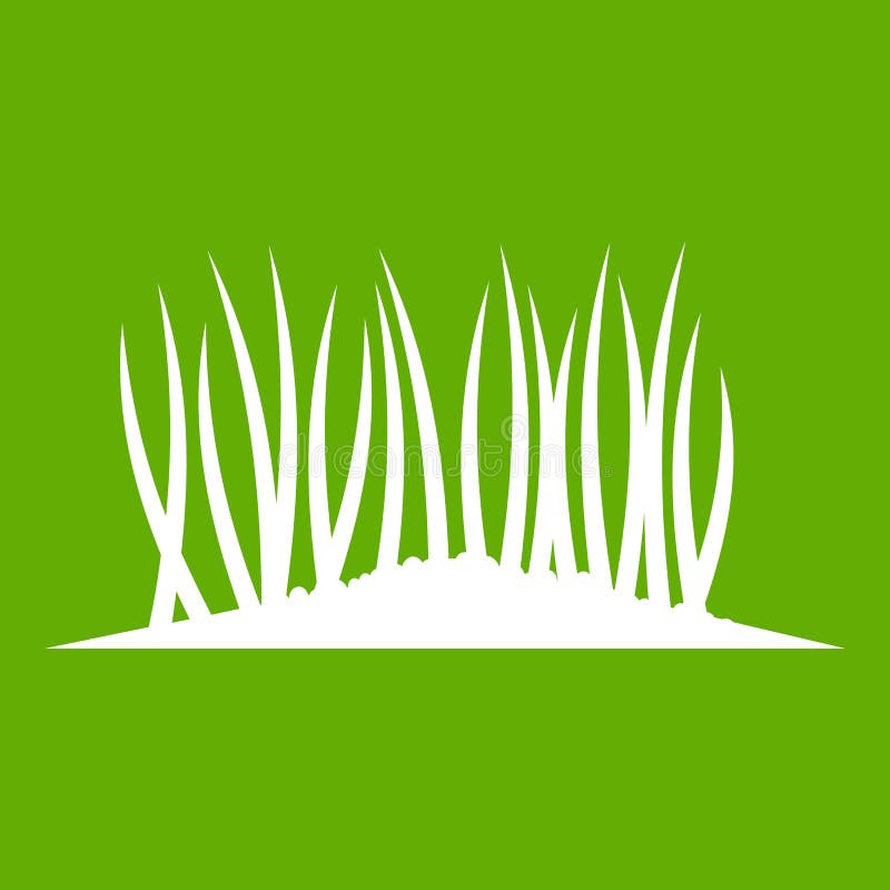 Grass on ground icon green stock vector. Illustration of growth - 104305012
