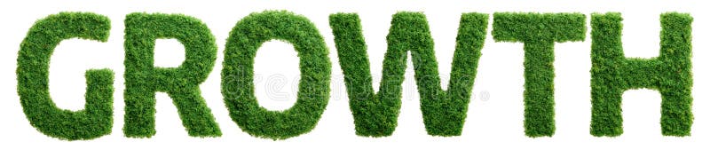 Grass Growth Organic Letters Isolated Stock Photo - Image of healthy ...