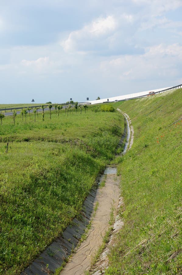 Grass by the highway stock photo. Image of road, highway - 31963978