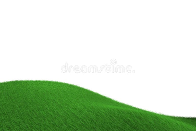 Grass on hilly meadow stock illustration. Illustration of poster - 13450771