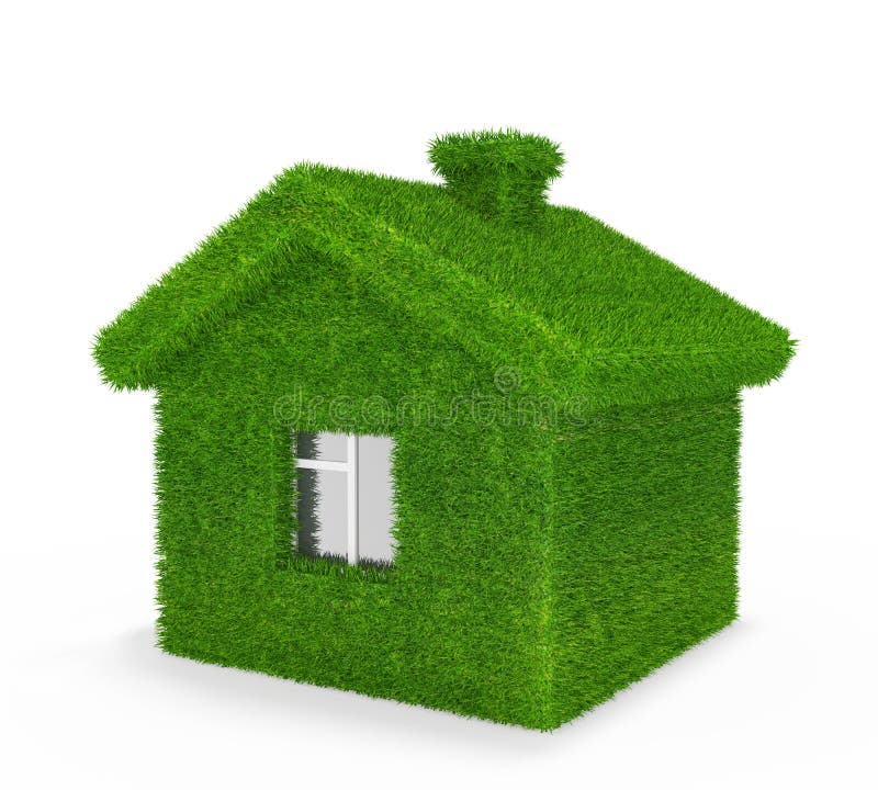 Grass house stock illustration. Illustration of comfortable - 18508844