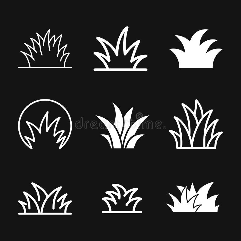 Grass Icon, Eco-symbool Van Gras Vectorillustratie Vector Illustratie ...
