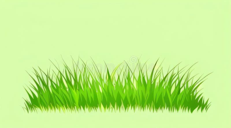 Grass Illustrator with Wide Screen Stock Illustration - Illustration of ...
