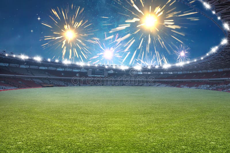 Grass Inside the Football Stadium Stock Photo - Image of ground, play ...