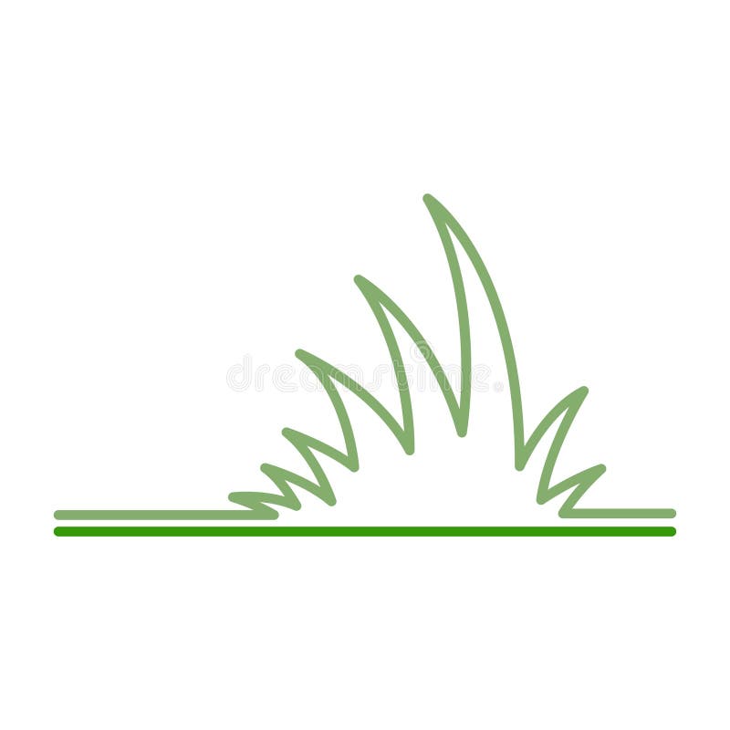 Grass log icon design stock vector. Illustration of piece - 363477472