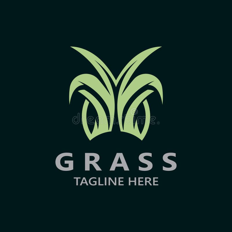 Grass Logo Image Plant Nature Logo Design Template Vector Stock Vector ...