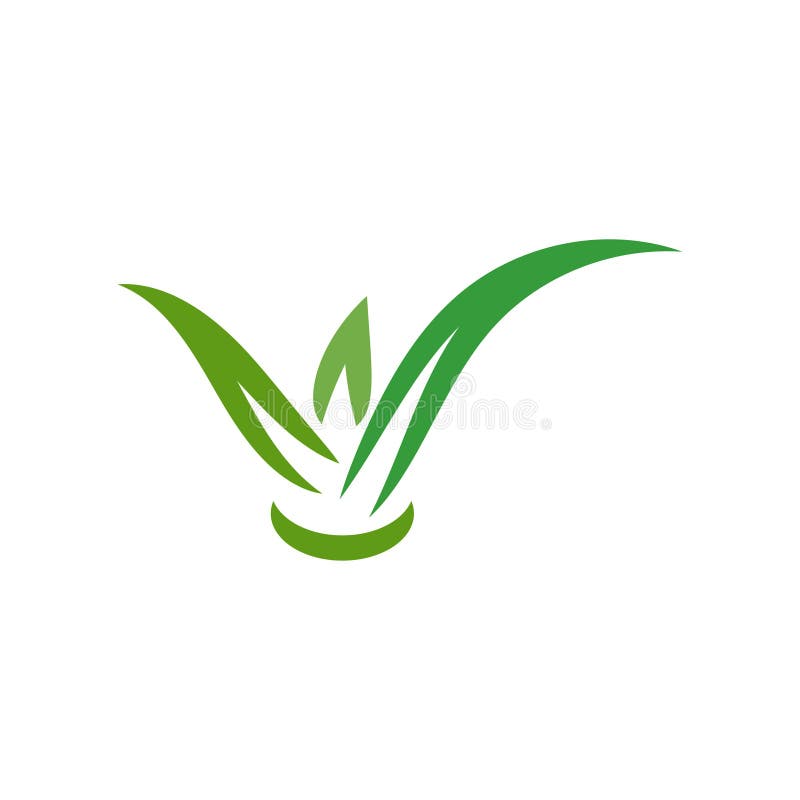 Grass Logo Template Icon stock vector. Illustration of therapy - 350502939