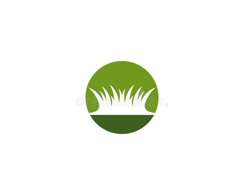 Grass Logo Template Vector Illustration Stock Illustration ...