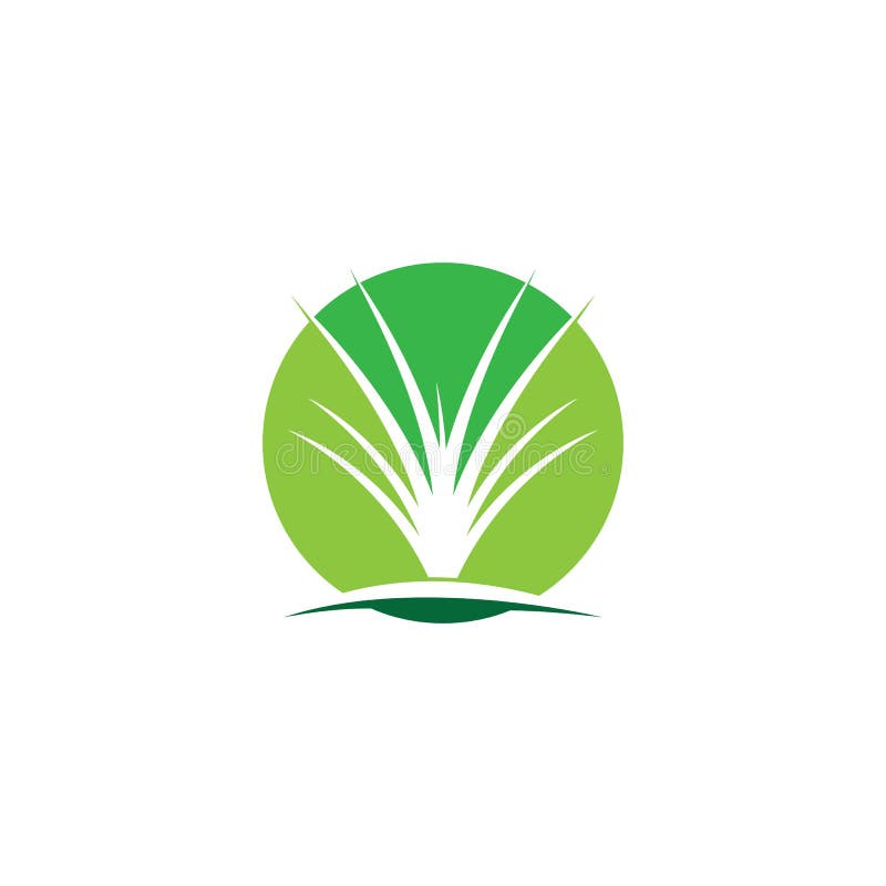 Grass logo vector stock illustration. Illustration of round - 180060882