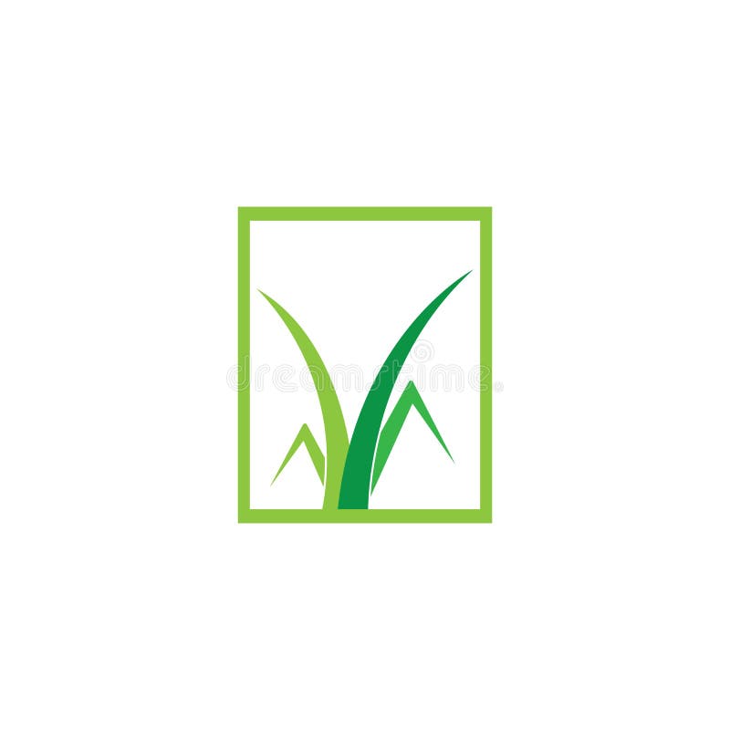 Grass logo vector stock illustration. Illustration of symbol - 180061306