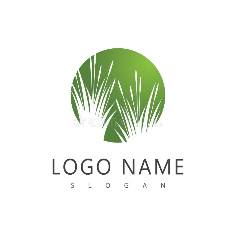 Grass Logo Vector Template Element and Symbol Stock Vector ...