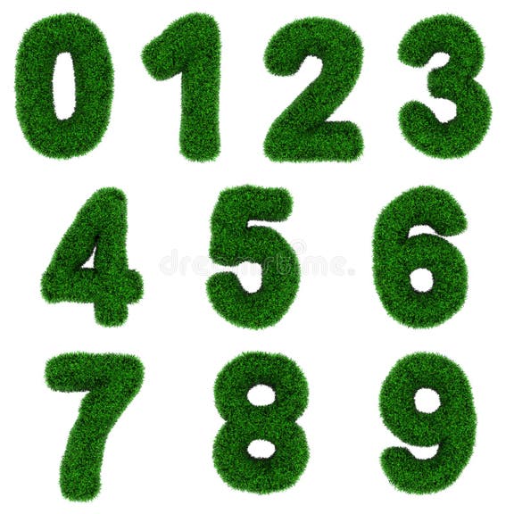 Green Grass Alphabet Numbers Stock Illustrations – 409 Green Grass ...