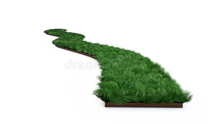 Grass path stock illustration. Illustration of concept - 38273472