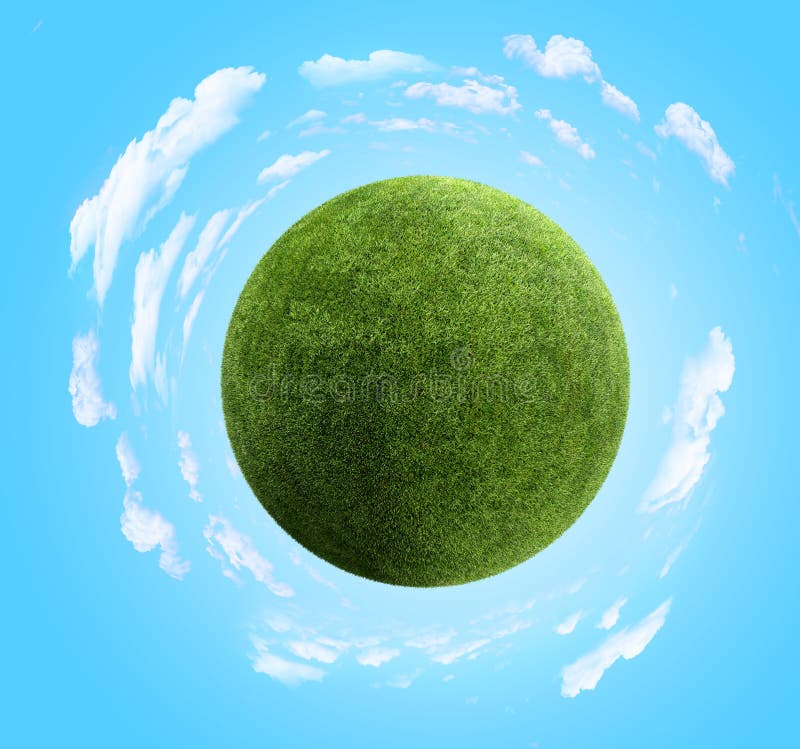 Grass planet stock illustration. Illustration of field - 44274572