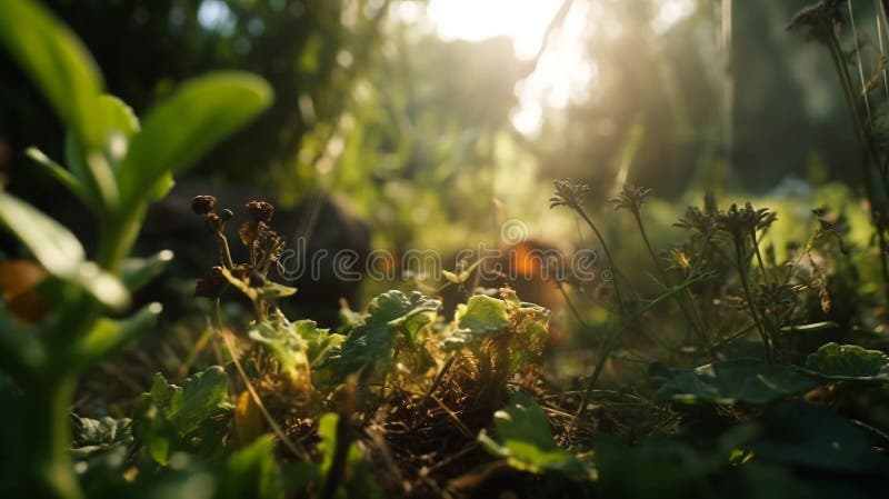 Grass, Plants, Greenery, Ground, Close-up, Generated by Artificial ...