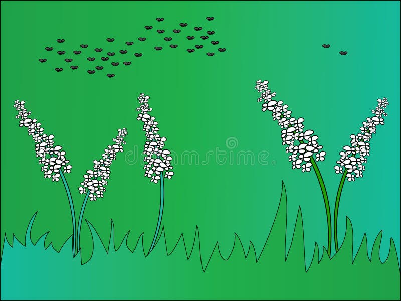 Grass-plot stock vector. Illustration of view, beauty - 11086507