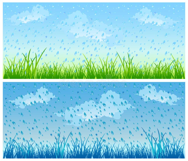 Rain vector stock vector. Illustration of autumn, environment - 30829644