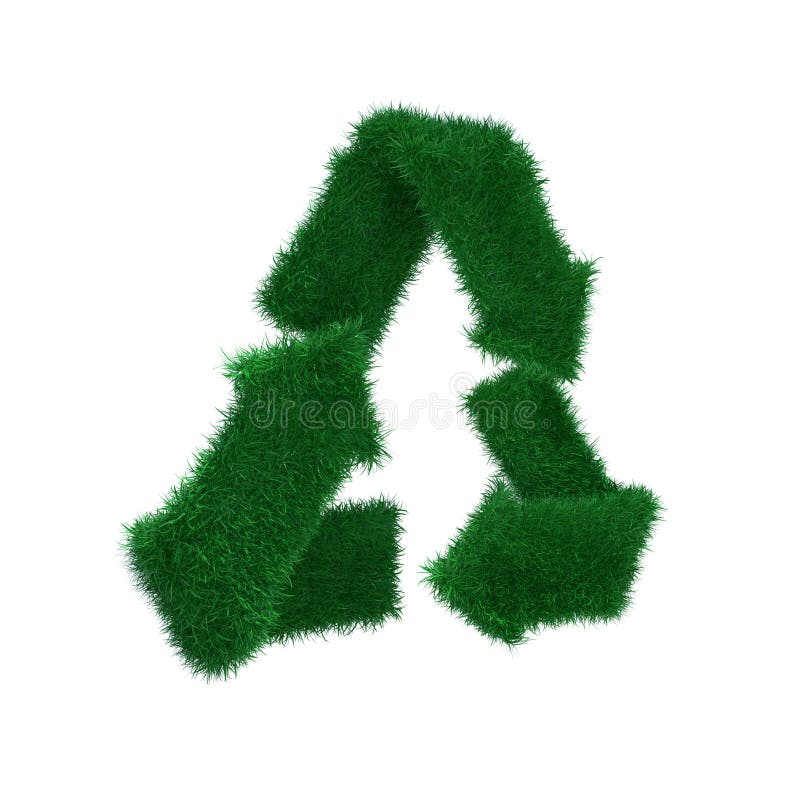 Grass recycle symbol stock illustration. Illustration of reuse - 5215764