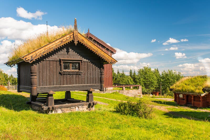 Grass roof house stock photo. Image of nature, geiranger - 26305668