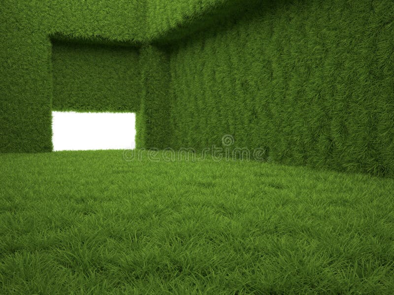 Grass room stock illustration. Illustration of inside - 20925814