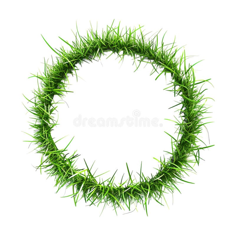 Grass Round Ring on Transparent Background - Ai Generated Stock ...