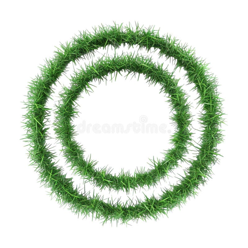 Grass Round Ring on Transparent Background - Ai Generated Stock ...
