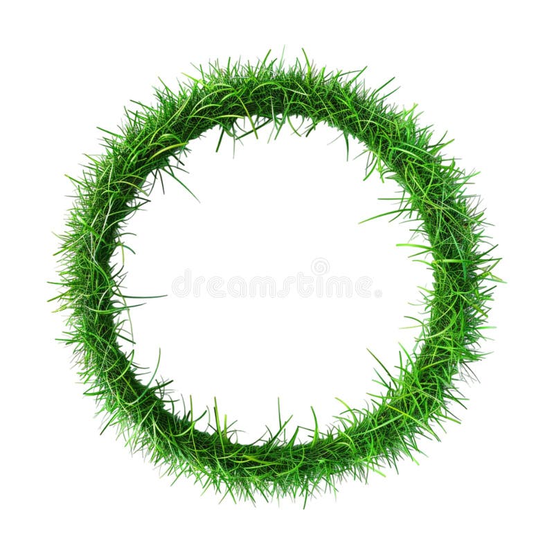 Grass Round Ring on Transparent Background - Ai Generated Stock ...