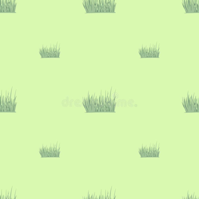 Grass Seamless Pattern. Background of Lawn Stock Vector - Illustration ...