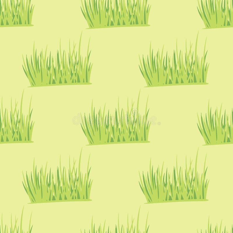Grass Seamless Pattern. Background of Lawn Stock Vector - Illustration ...