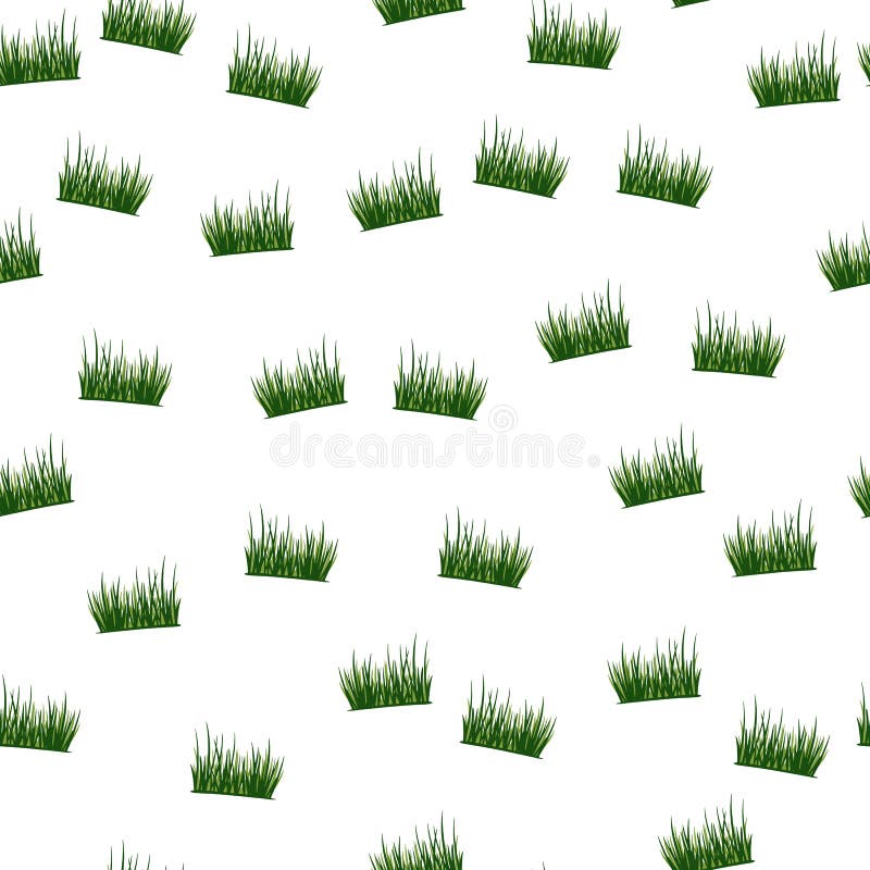 Grass Seamless Pattern. Background of Lawn Stock Vector - Illustration ...
