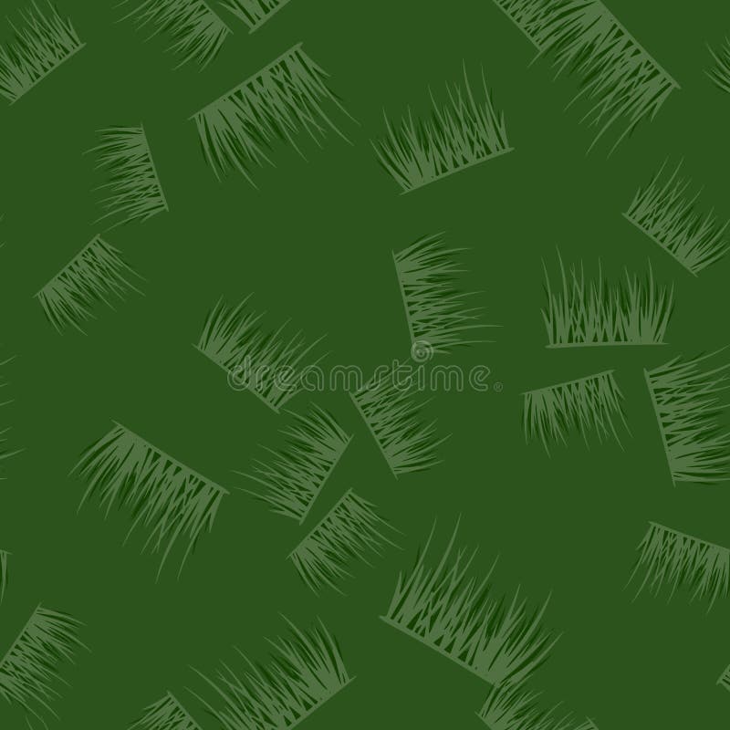 Grass Seamless Pattern. Background of Lawn Stock Vector - Illustration ...