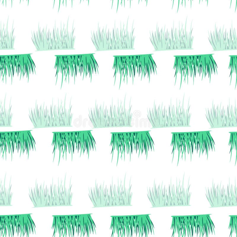 Grass Seamless Pattern. Background of Lawn Stock Vector - Illustration ...