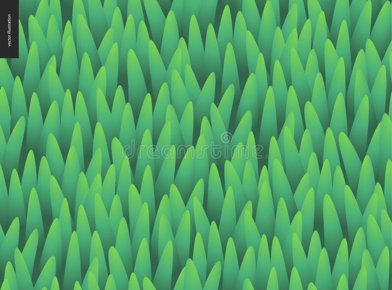 Grass Seamless Vector Pattern. Stock Vector - Illustration of grass ...