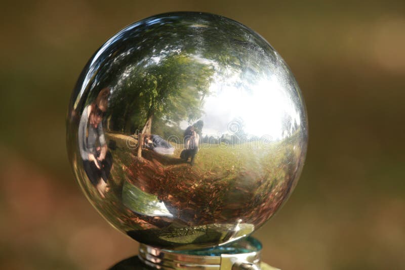 Reflection in Small Round Ball Editorial Stock Photo - Image of round ...