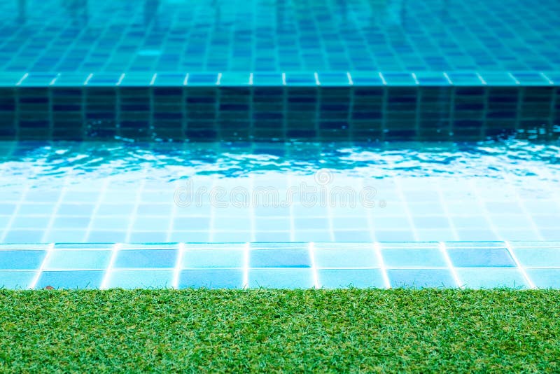 Grass on swimming pool stock image. Image of pattern - 68507331