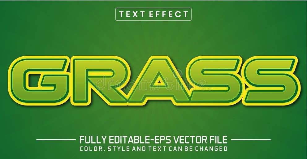 Grass Typography Editable Stock Illustrations – 112 Grass Typography ...
